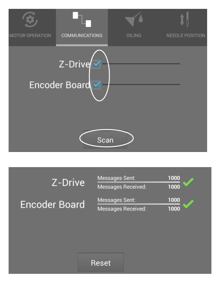 Service and Maintenance Screens