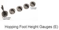 Approach Foot System & Hopping Foot Stroke and Height for the 18 and 22 ...