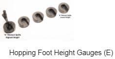 Approach Foot System & Hopping Foot Stroke and Height for the 26, 30 ...