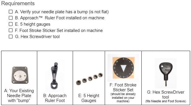 Approach Foot System & Hopping Foot Stroke and Height for the 18 and 22 ...